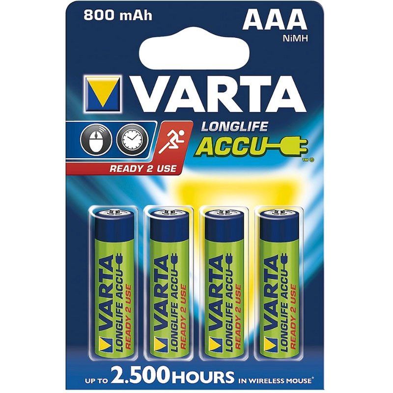 Varta Akku Ready2Use AAA 56703 800mAh 4er Blister online kaufen ...